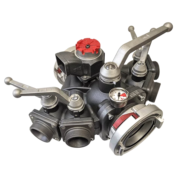 5 Way Manifold Aluminum 250 PSI – FireHoseSupply.com